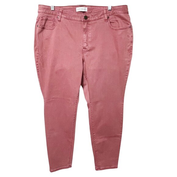 Lane Bryant | Jeans | Lane Bryant Mauve Pink Mid Rise Skinny Jeans ...
